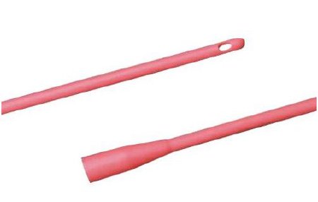 Bard Medical 18 Fr Red Rubber Coude Intermittent Catheters - 12/Case